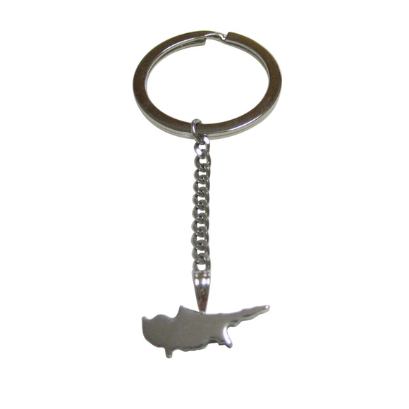 Kiola Designs | Accessories | Cyprus Map Shape Pendant Keychain | Poshmark
